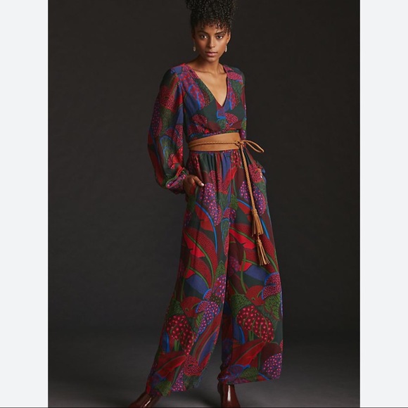 FARM Rio | Pants & Jumpsuits | Farm Rio Wide Leg Jumpsuit | Poshmark